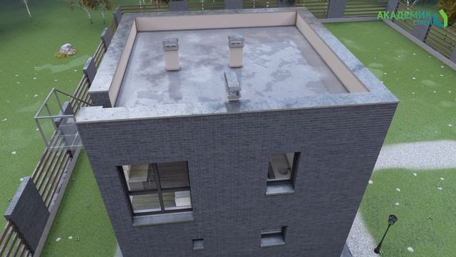 🏠 Проект небольшого двухэтажного дома площадью 100м² в стиле "минимализм-кубизм" в Тверской