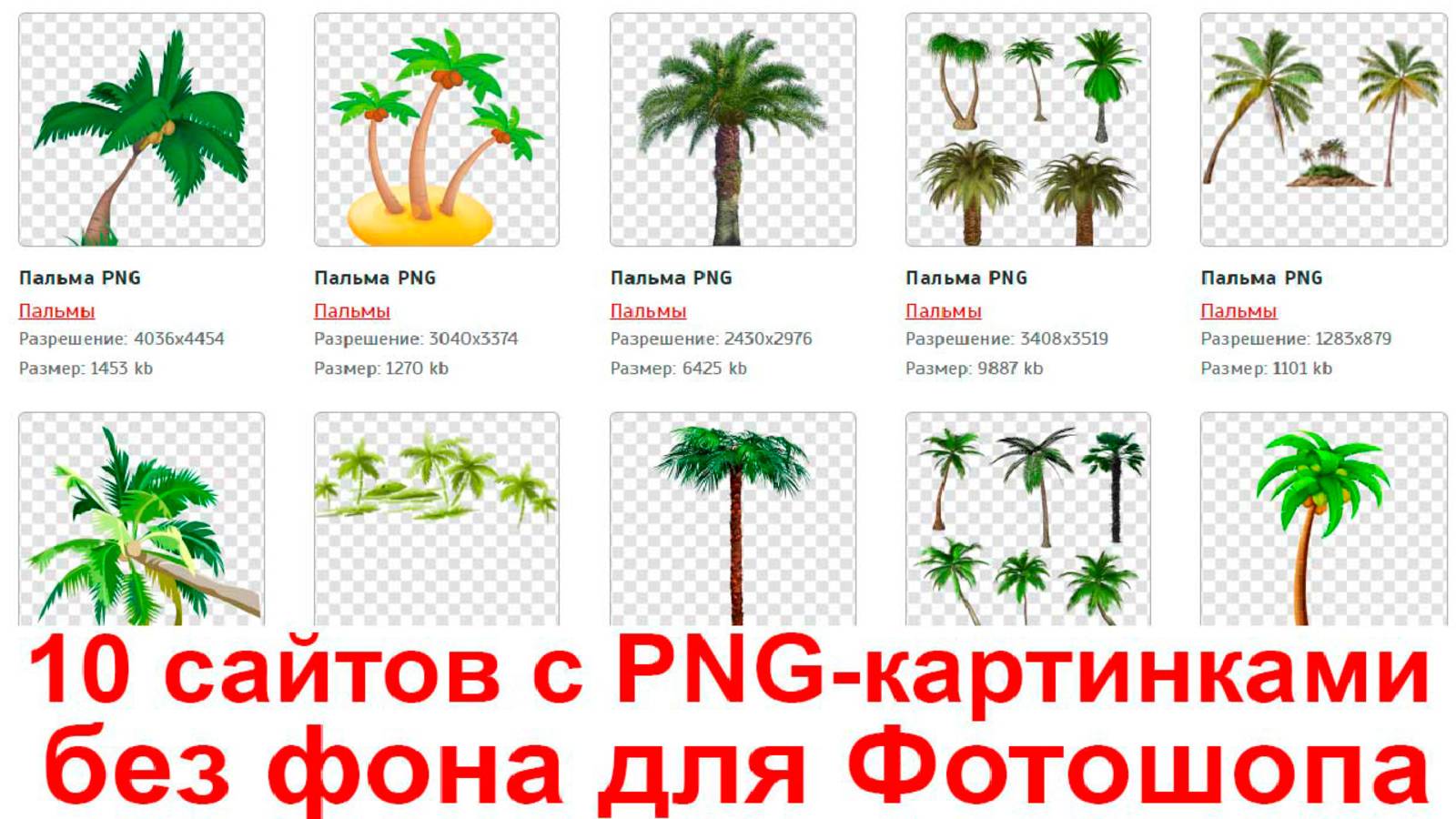 10 сайтов с готовыми PNG картинками без фона для Фотошопа