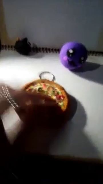 пицца  антистресс из супер легкого пластилина