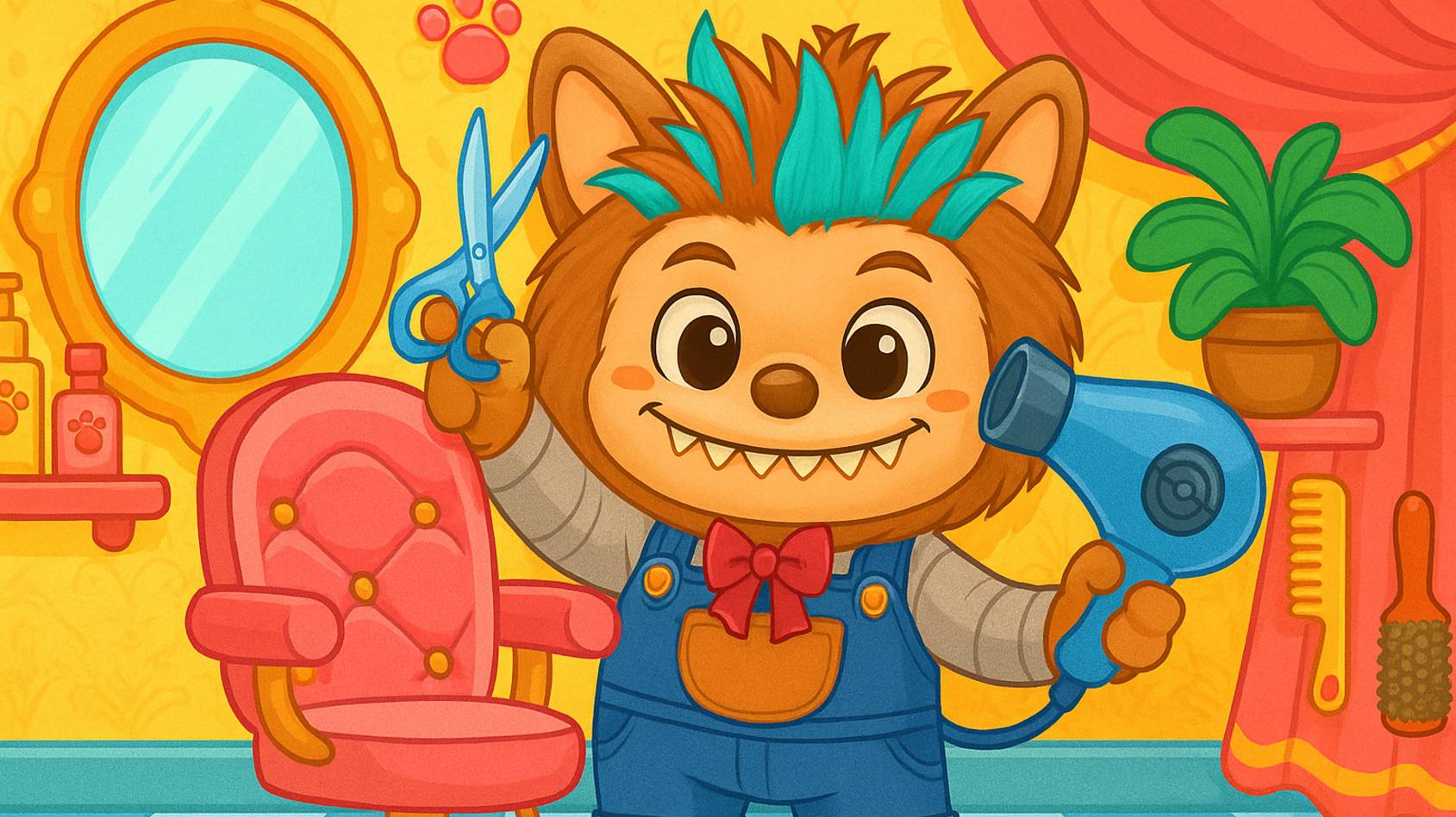 Мультик для детей ПАРИКМАХЕРСКАЯ ЛАБУБУ