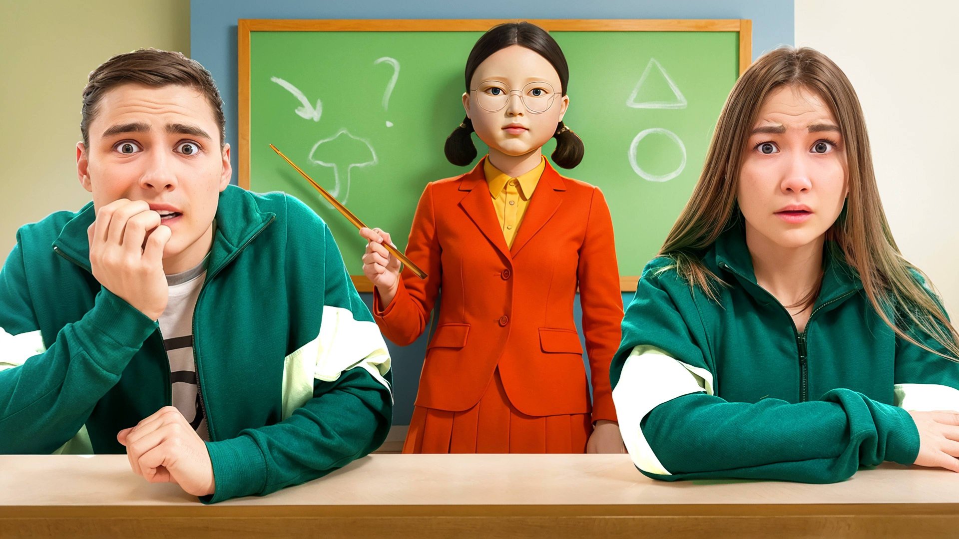 КУКЛА ИЗ ИГРЫ В КАЛЬМАРА стала нашей учительницей в школе !