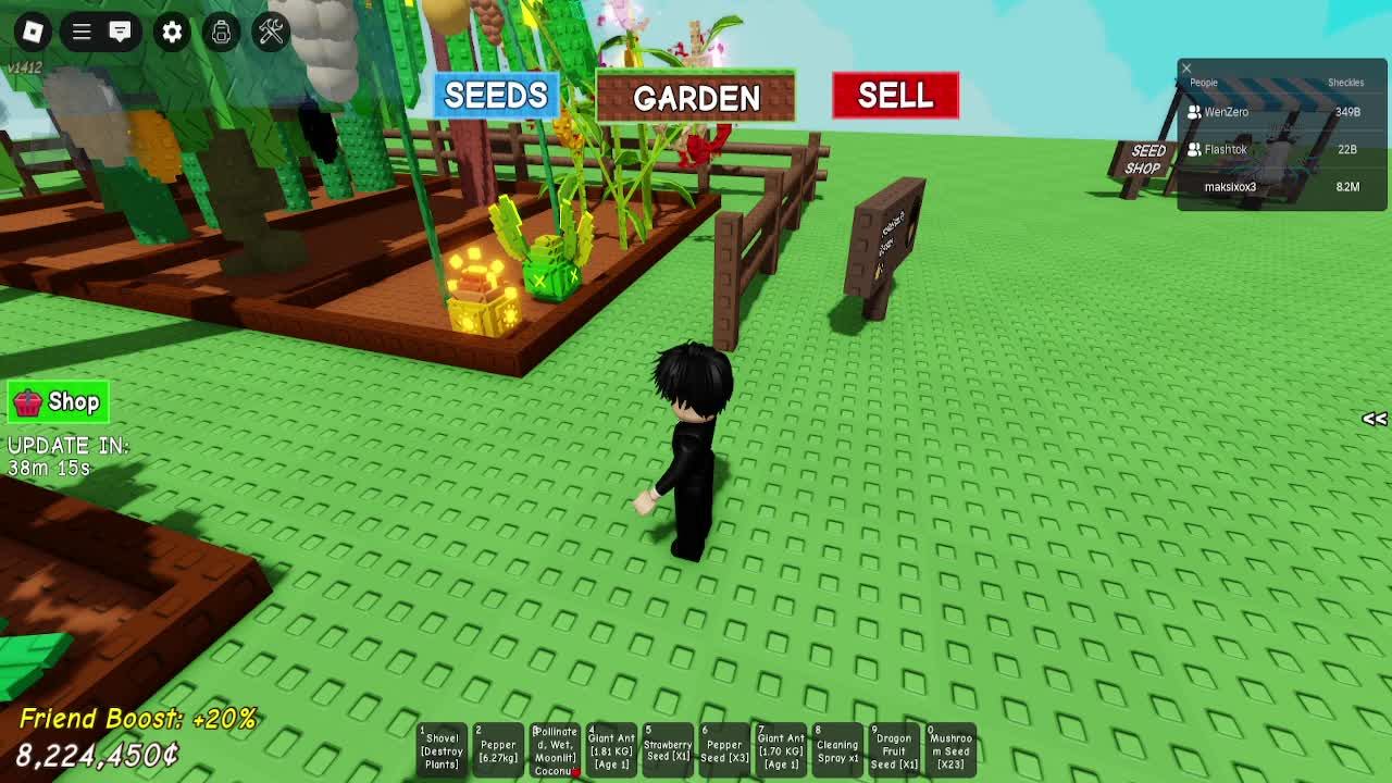 Ждём обновление в Grow a Garden.