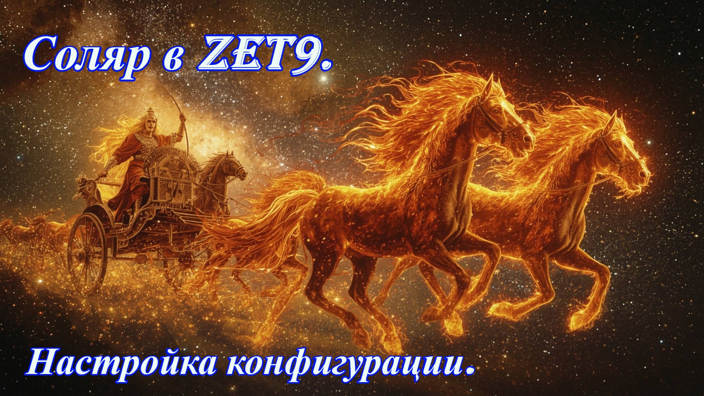 Как настроить конфигурацию для соляра в Zet9.
