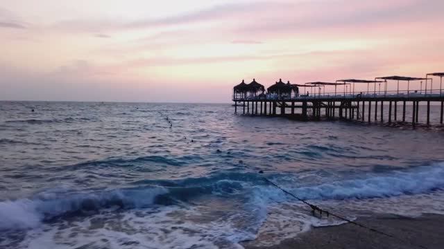 Пляж в местечке Окурджалар (Турция)