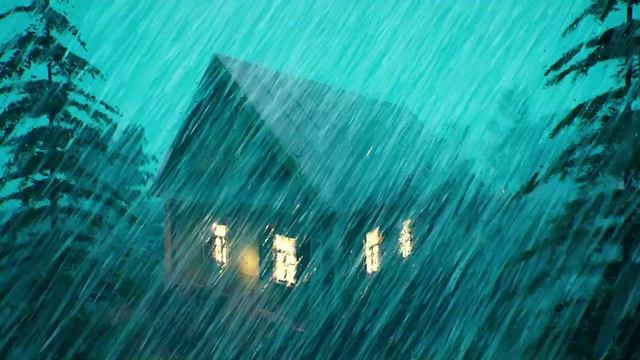 Нежный ночной ДОЖДЬ - Звуки дождя для сна - Звуки грозы, УЧЕБА, Белый шум, Расслабление, ASMR