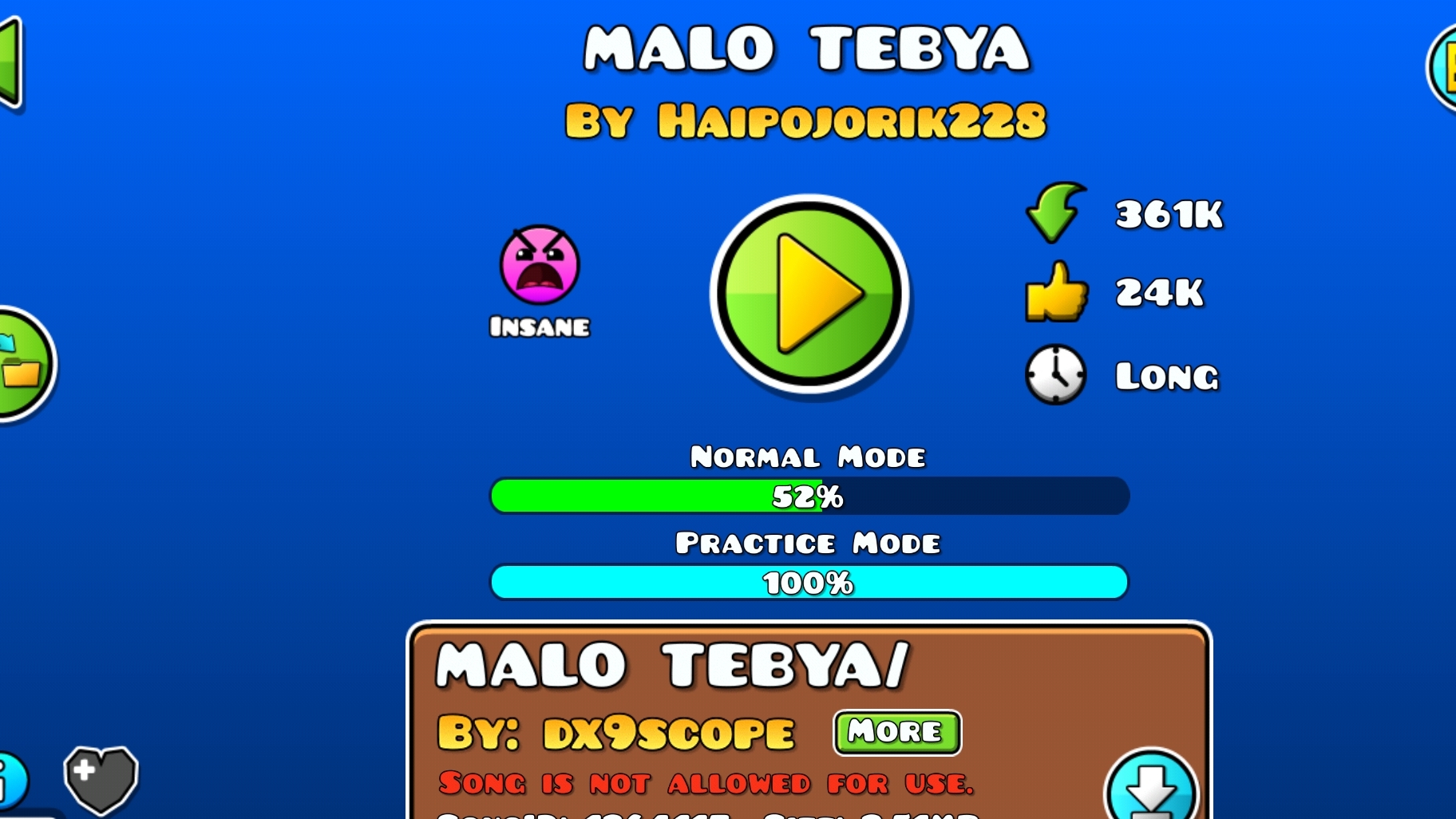 Прохожу популярный уровень. Играю в geometry dash.
