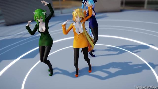 Gumi Megpoid - Like-Love Climaxitis (Miku Hatsune & Neru Akita Dance)