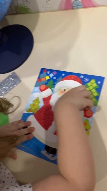 Новогодняя мозаика открытка