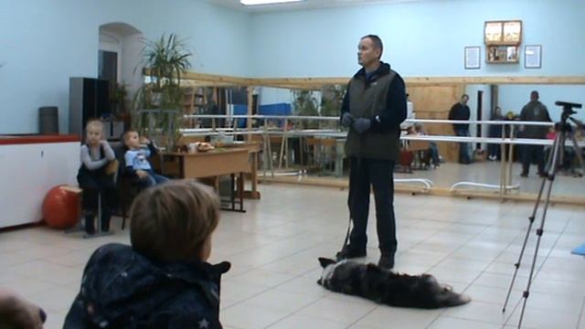 Встреча с с сотрудником Московского отряда МЧС, кинологом Дмитрием Ященко.