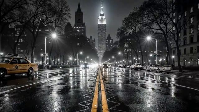 City Night Jazz Noir Vibes Atmospheric Background Music for a Moody Rainy Evening