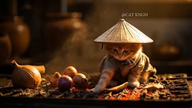 Mama Cat Rescues Fox and Cooks It a Delicious Meal at Home #cat #cute #catvideos