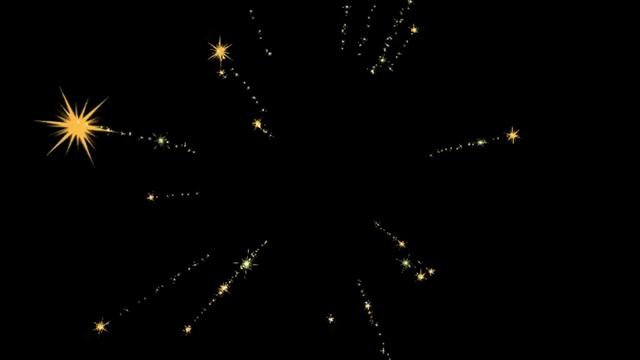 Звезды на чёрном фоне / Футаж