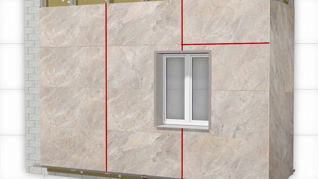 RONSON-400 - система навесного вентилируемого фасада для скрытого крепления облицовочных плит