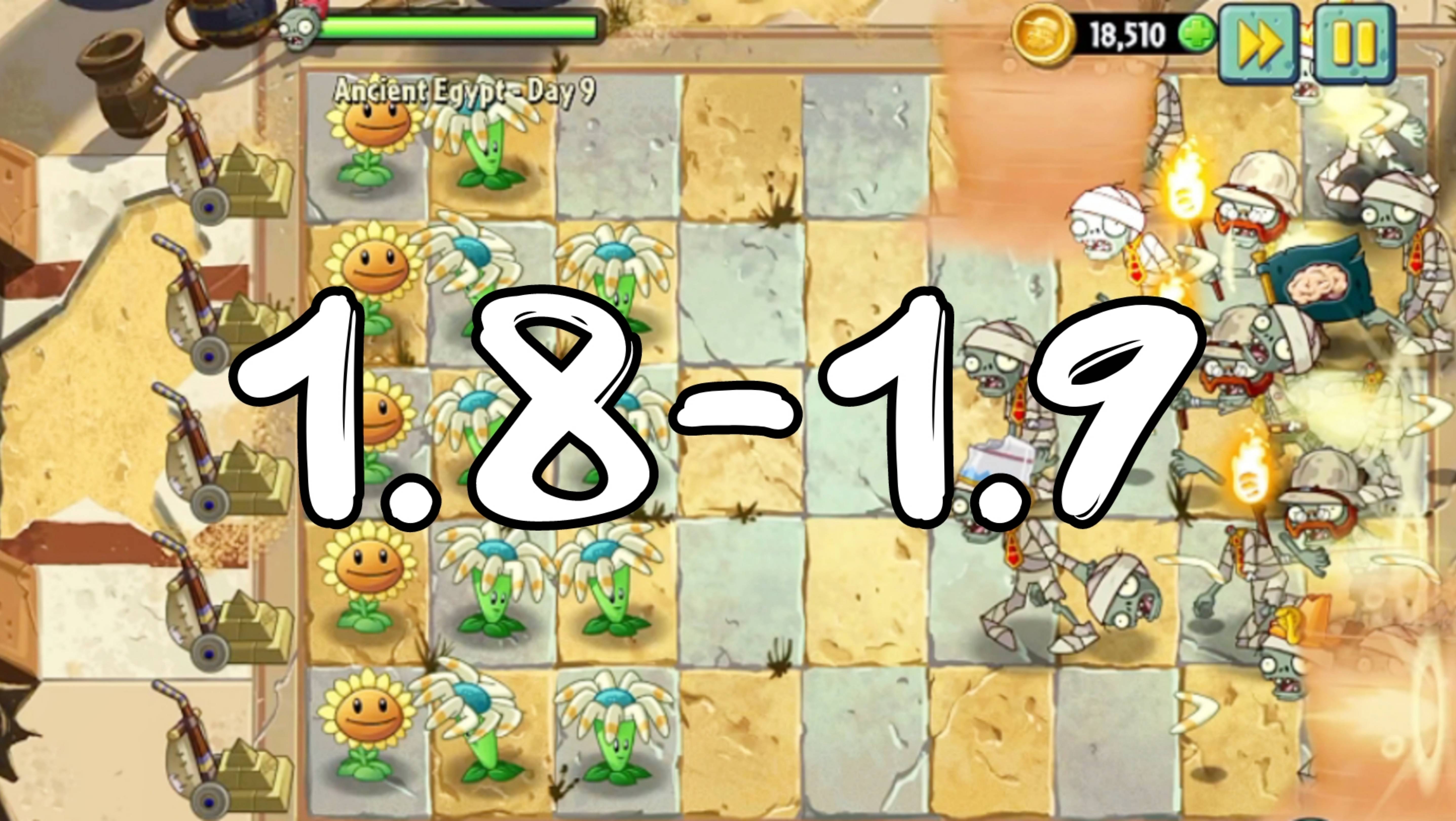 РАСТЕНИЯ ПРОТИВ ЗОМБИ 2 / PLANTS VS ZOMBIES 2 Прохождение уровня 1.8-1.9