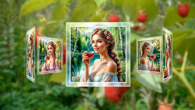 Чай с малиной.