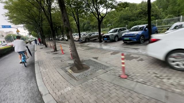 Китай и прекрасное настроение велопрогулка по городу #китай #азия #путешествия #рутуб #топ