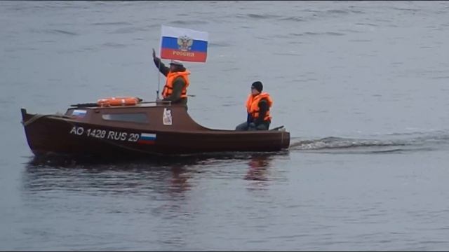 Парад катеров "Соломбалец" по Северной Двине