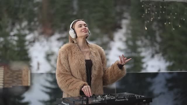 A-ORA (Aurora) - Live dj mix winter @Carpathian Mountains, Ukraine