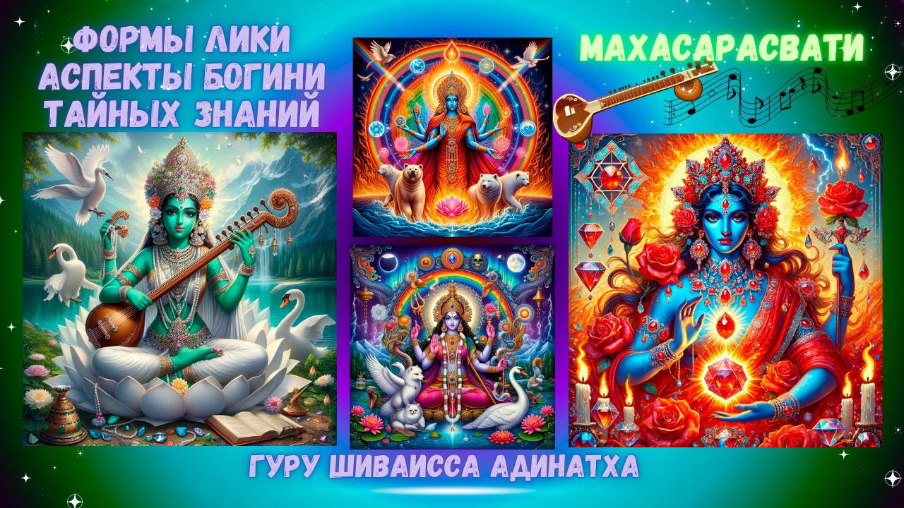 Формы лики аспекты богини тайных знаний Махасарасвати