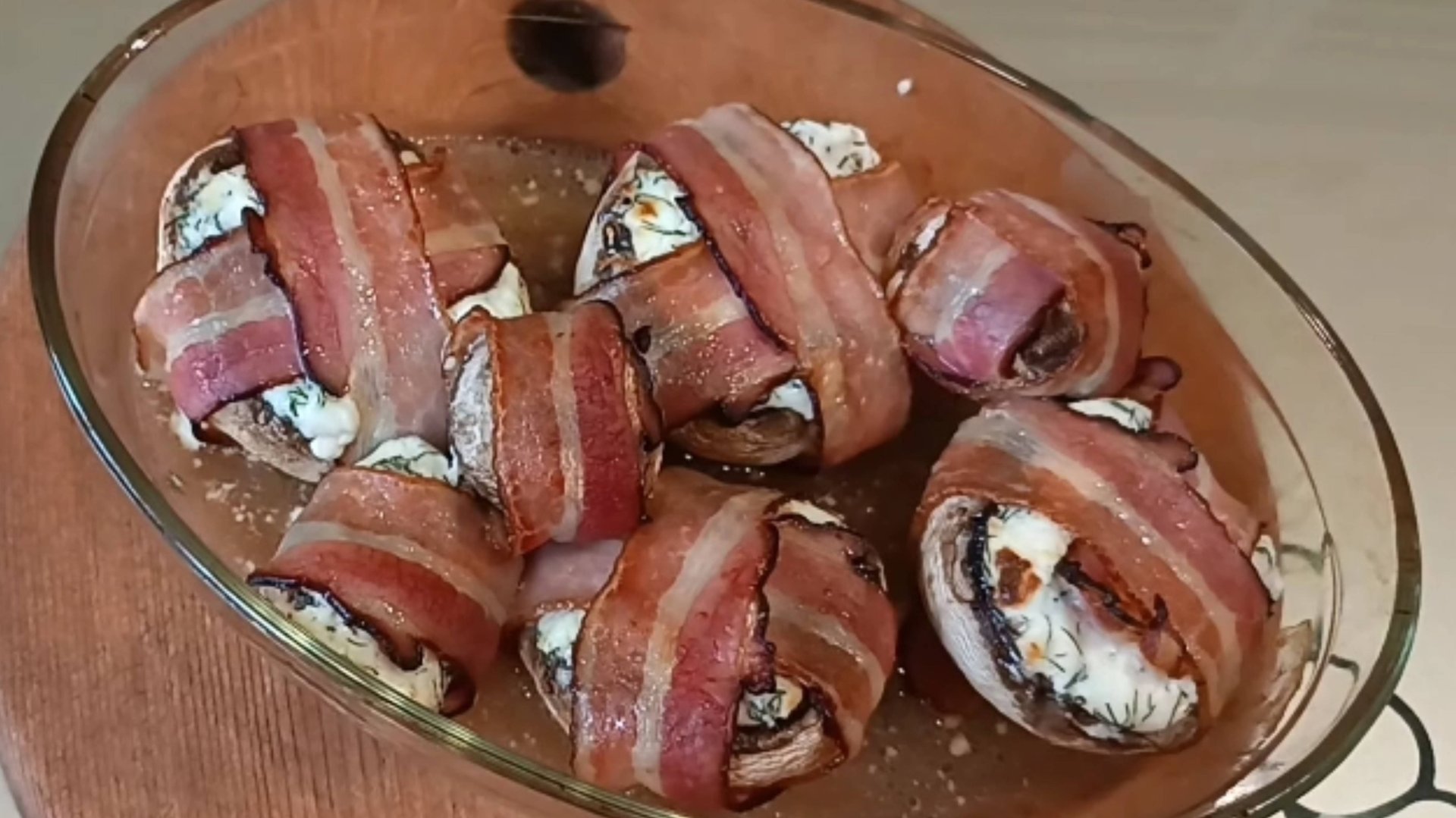 Запечённые шампиньоны