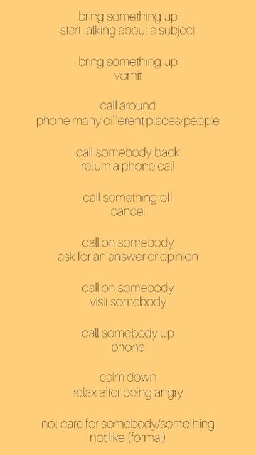 Фразовые глаголы 2 Phrasal Verbs 2