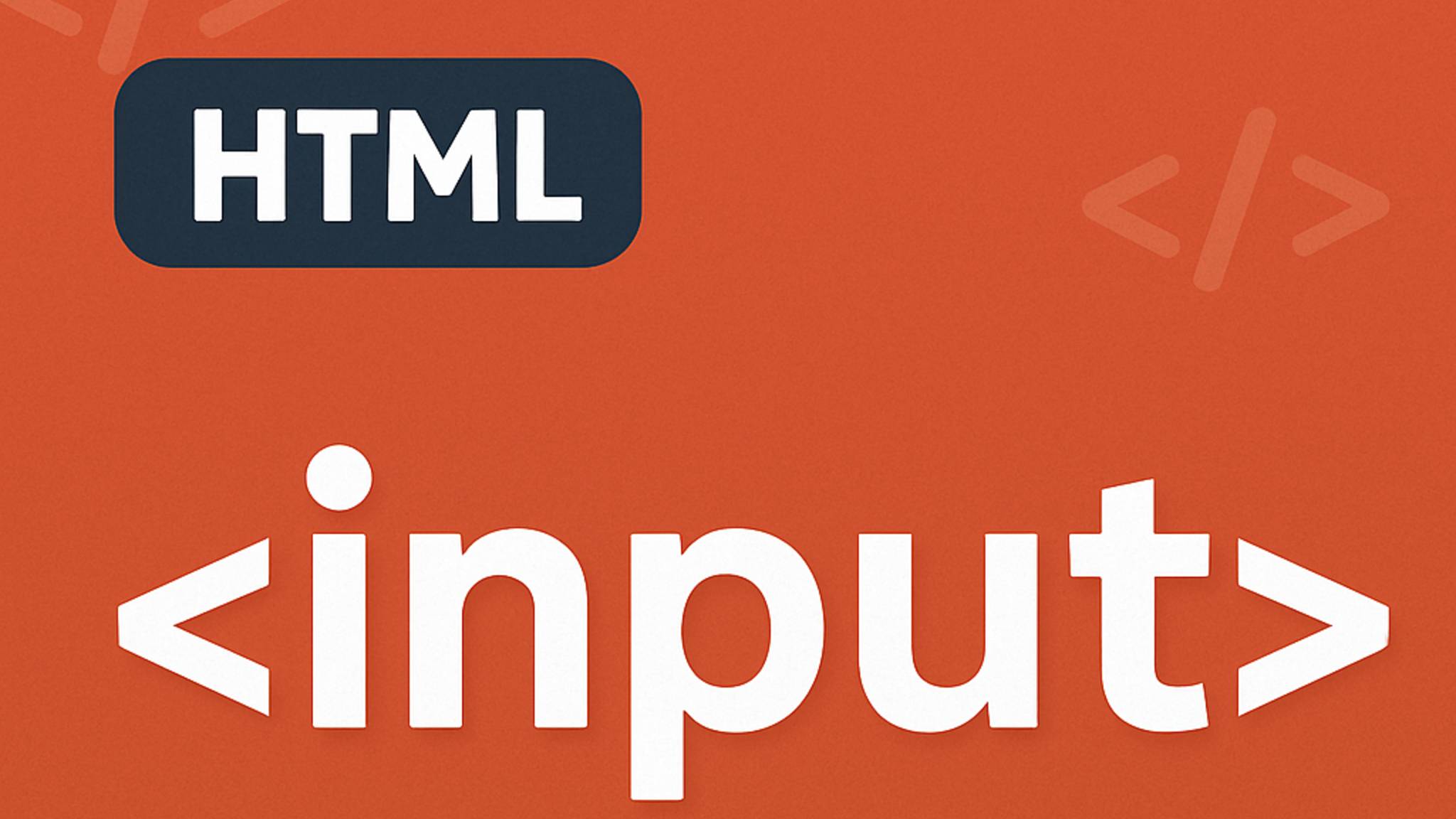 Тег input и команды для связки HTML && JS