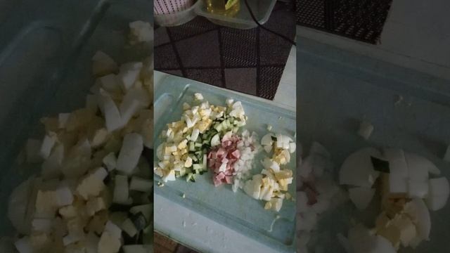 Салат на завтрак импровизация