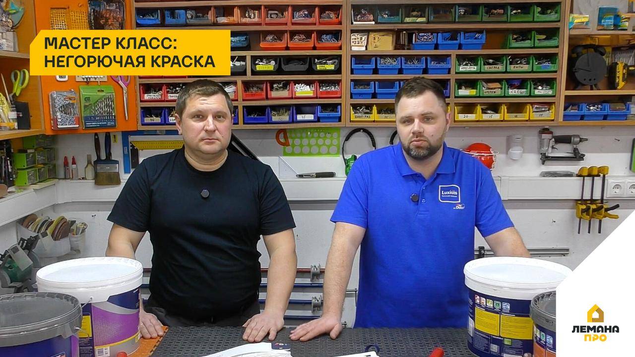 Мастер-класс от Лемана ПРО: негорючая краска