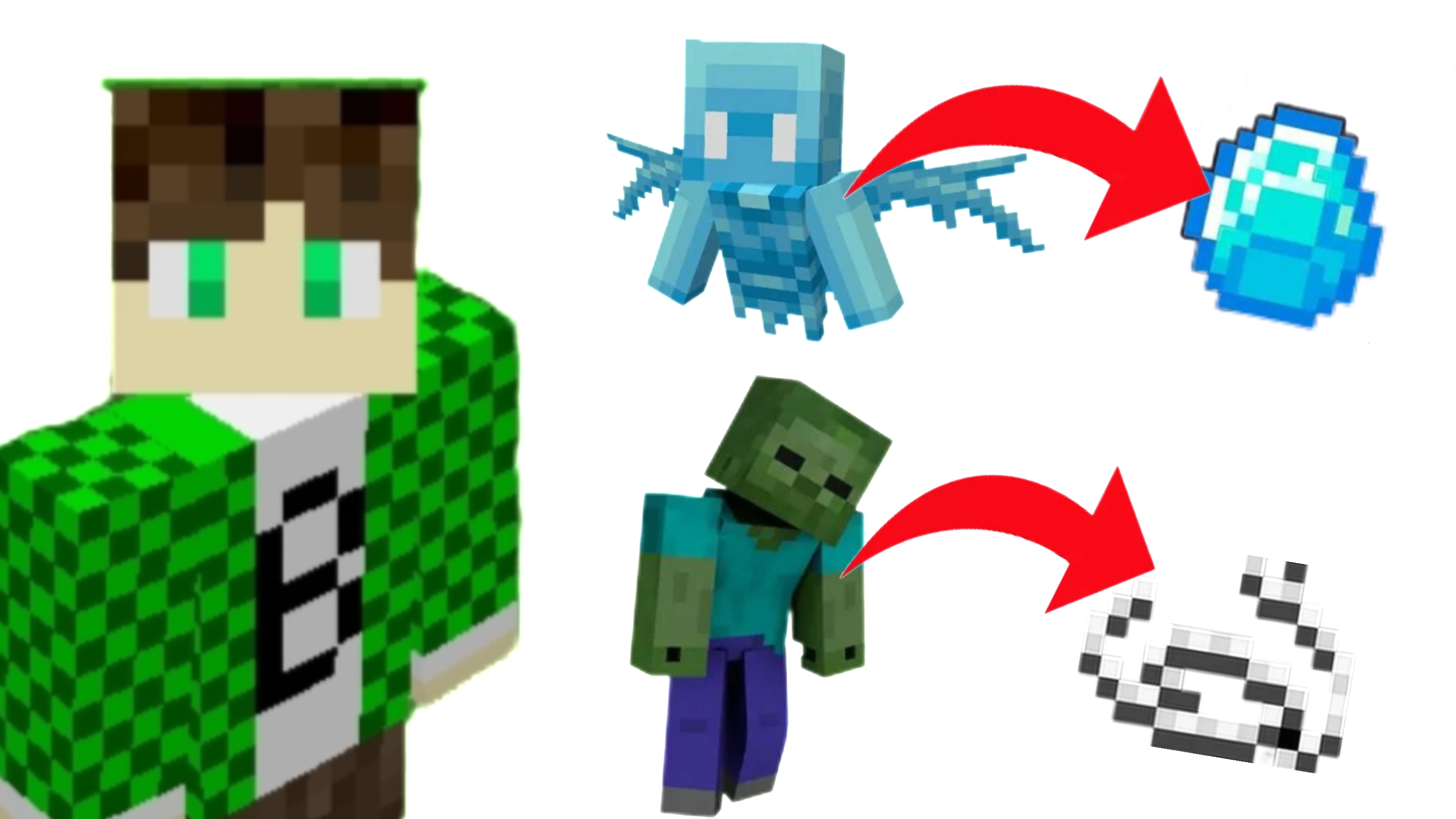 Майнкрафт но дроб с мобов случайный!+Настя