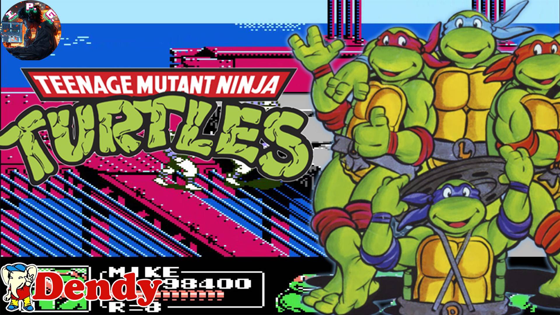 Teenage Mutant Ninja Turtles 3 ➤ Полное Прохождение на Dendy ➤ Черепашки ниндзя