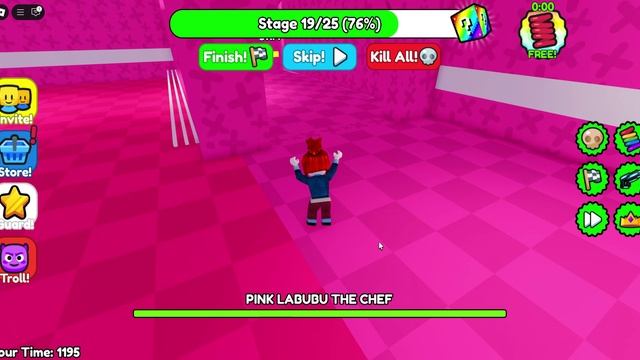 Roblox побег от розового лабубу