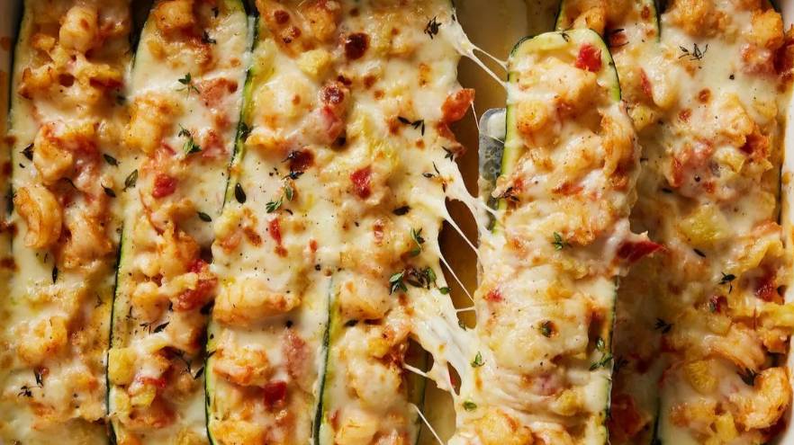 Кабачки с фаршем.