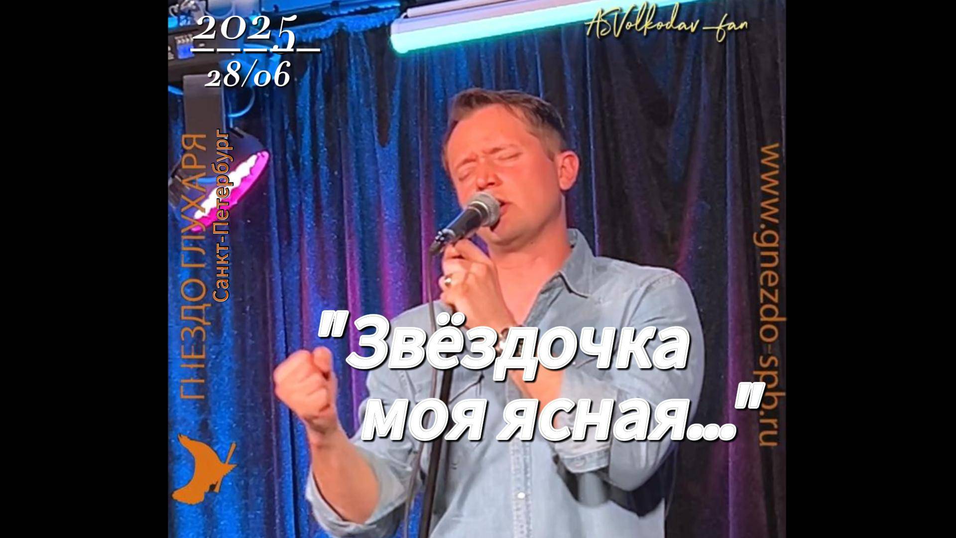 💖"Звёздочка моя ясная"- исп. Александр Волкодав  #александрволкодав #гнездоглухаряспб #питер #хит