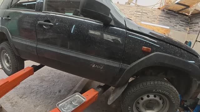 Предварительный осмотр ходовки после поездки на Кавказ.