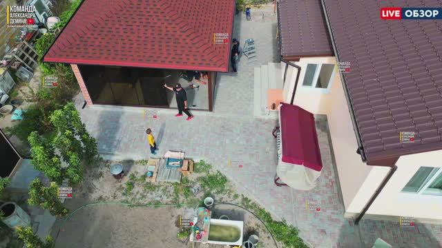 Команда Александра Демина. Безрамное остекление беседки в Крыму Симферополь.