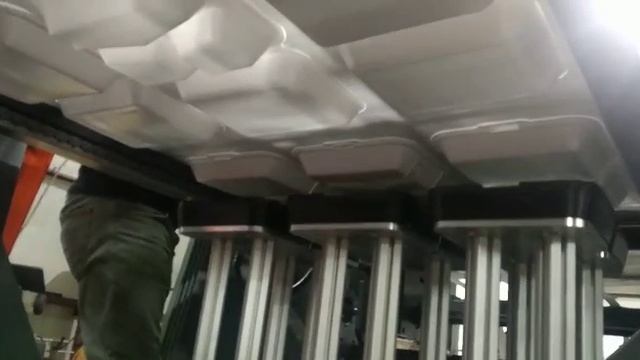 Изготовление 3-секционного ланч-бокса из вспененного ПС  на ER 80-3 F