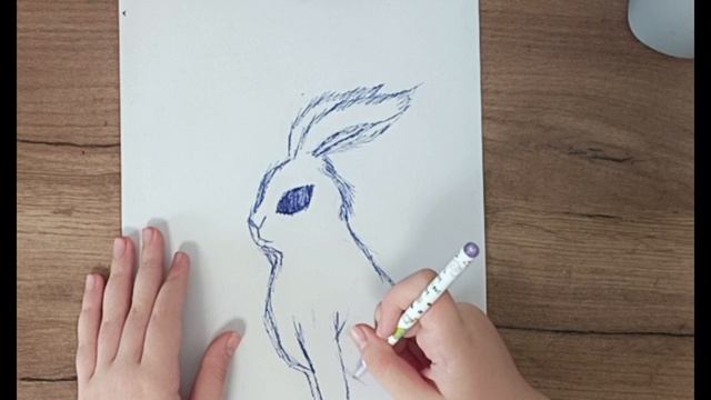 Как рисовать зайца 🐰. Мультик для детей