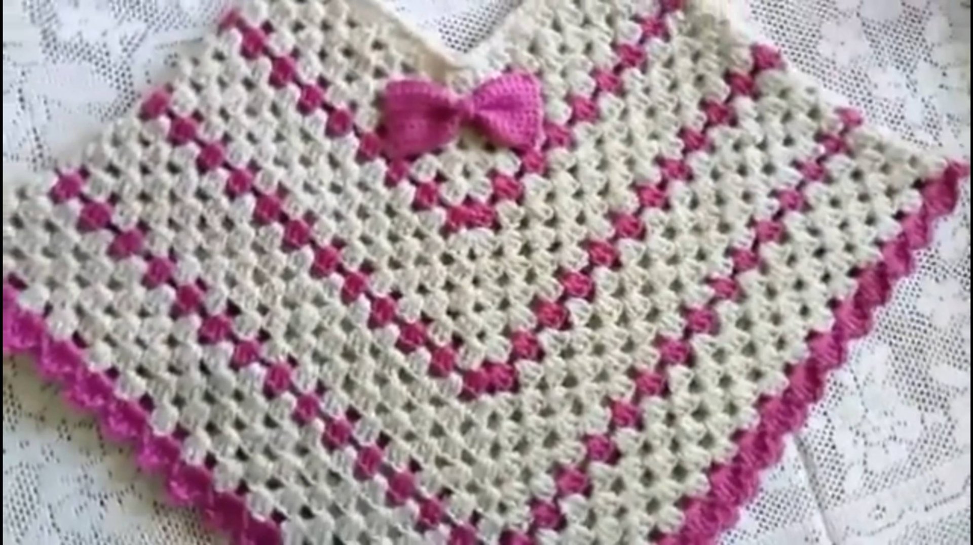 Вязаное пончо для девочки (рассчёт набора петель на любой размер).