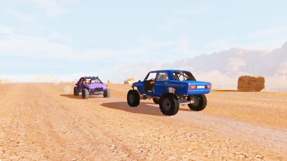 Скоростная карта BeamNG Drive - The Long Desert Road Тест драйв Краш тесты Плюс ссылка скачать карту