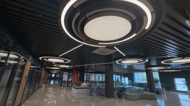 Межвузовский студенческий кампус в Уфе, 2024 г | Реечный потолок, освещение, стены # 6