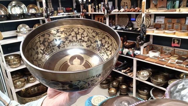 Кованая поющая чаша Mustang Luxury SVS ( 19 см, нота: Фа # ,185 Гц ) / Singing Bowl/shamanic.moscow