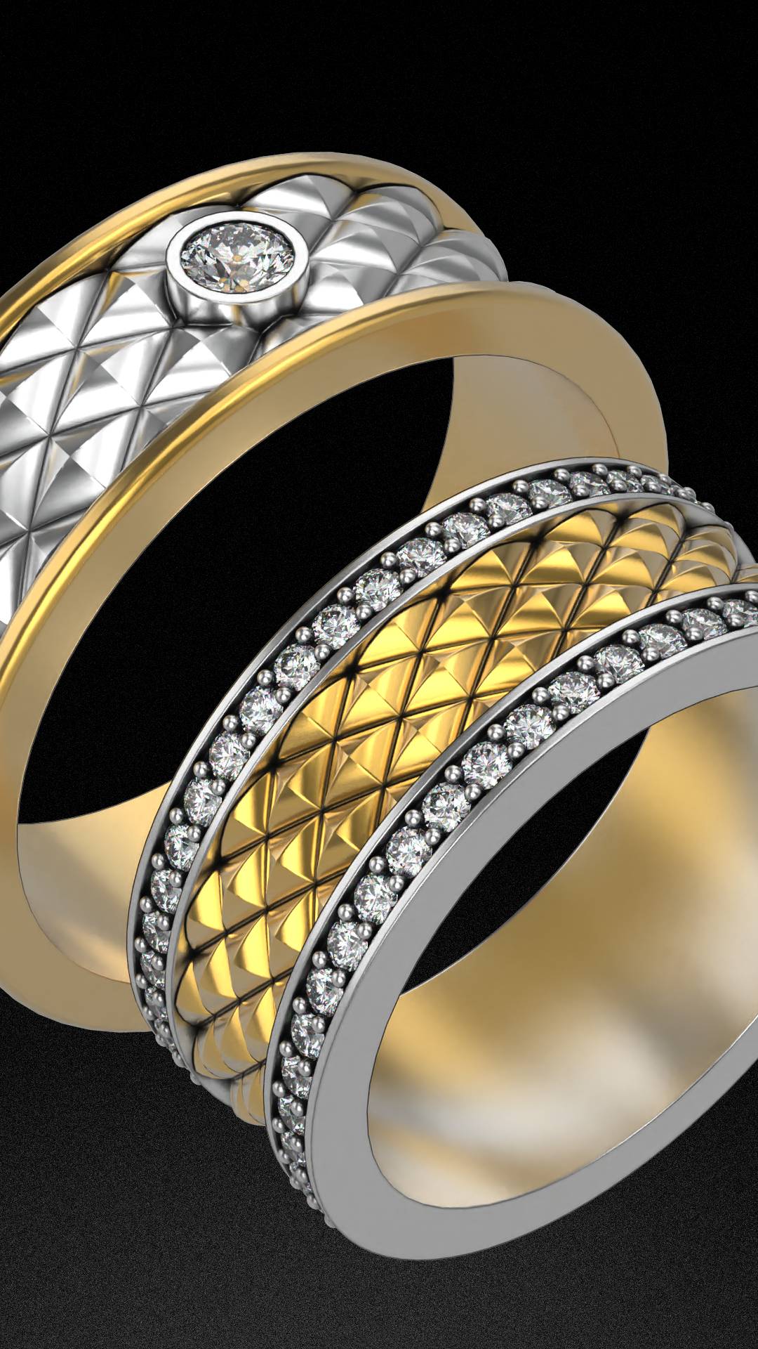 Обручалки. Приятные. Rhinoceros. Keyshot.