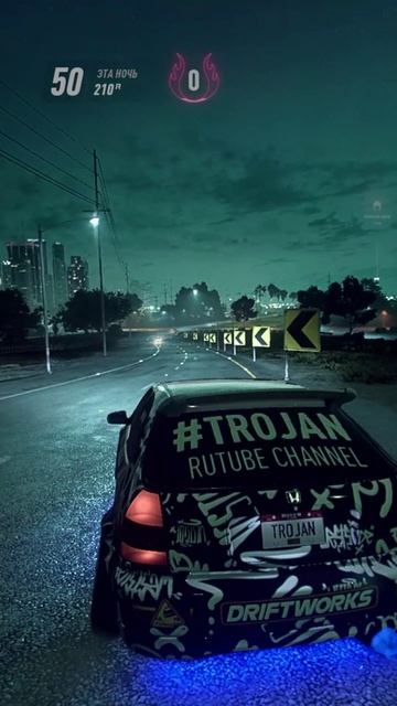 Honda Civic с двигателем V8 ракета созданная для догонялок с копами в Need for Speed Heat