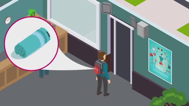 Антикражная система SAUK для фитнеса, клуба, отеля, курорта на RFID