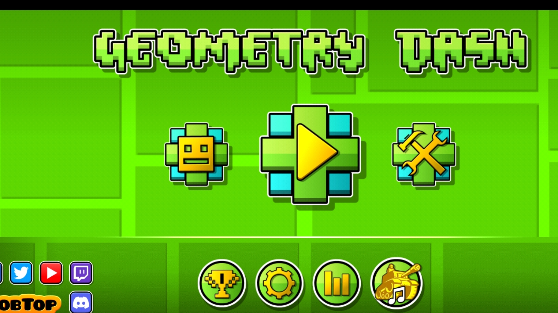 Прошёл 8 уровней. Играю в geometry dash.
