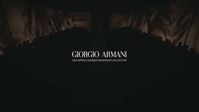 Показ мужской коллекции Giorgio Armani весна-лето 2025