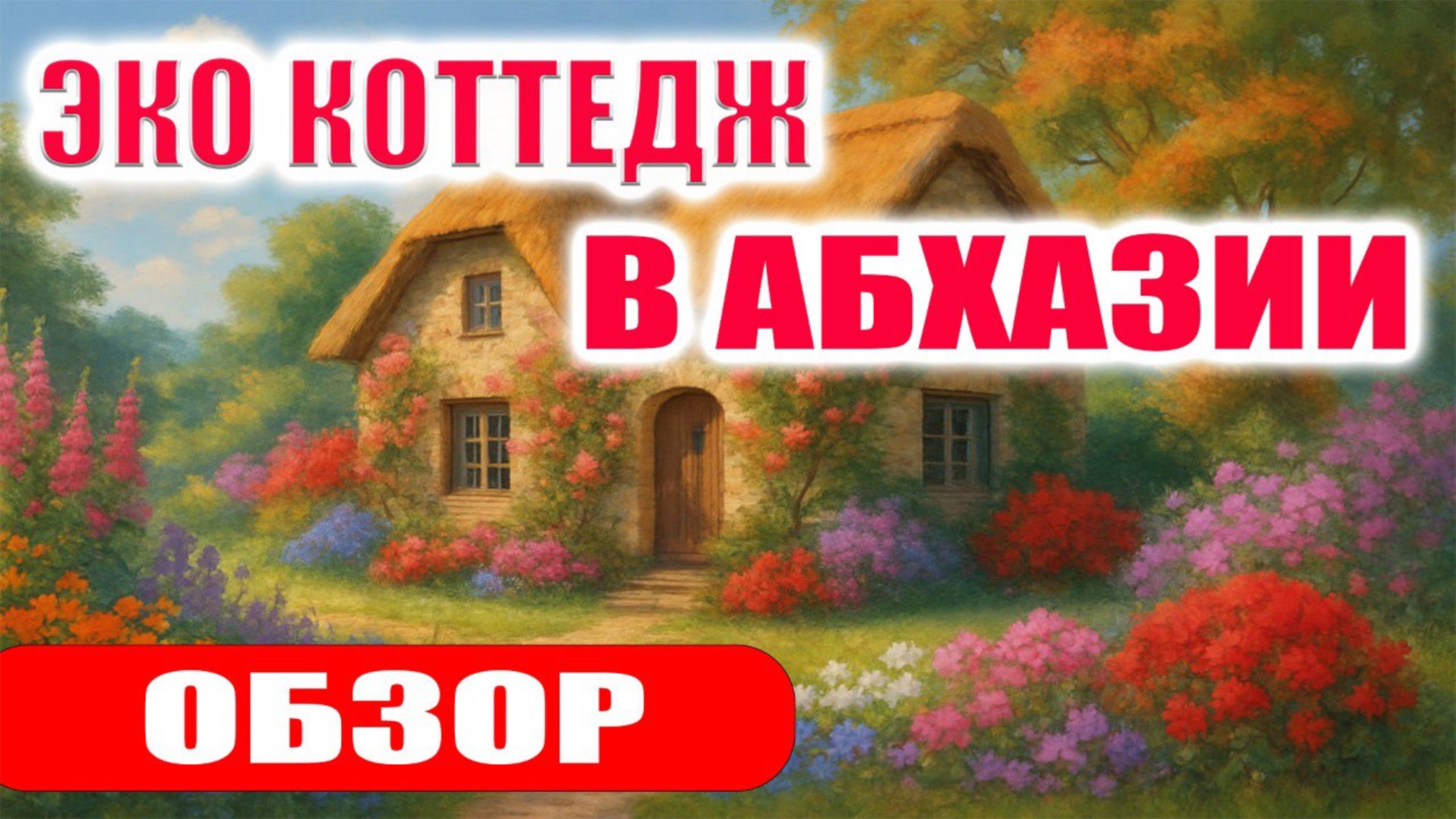 Обзор уютного Эко-коттеджа в Пицунде