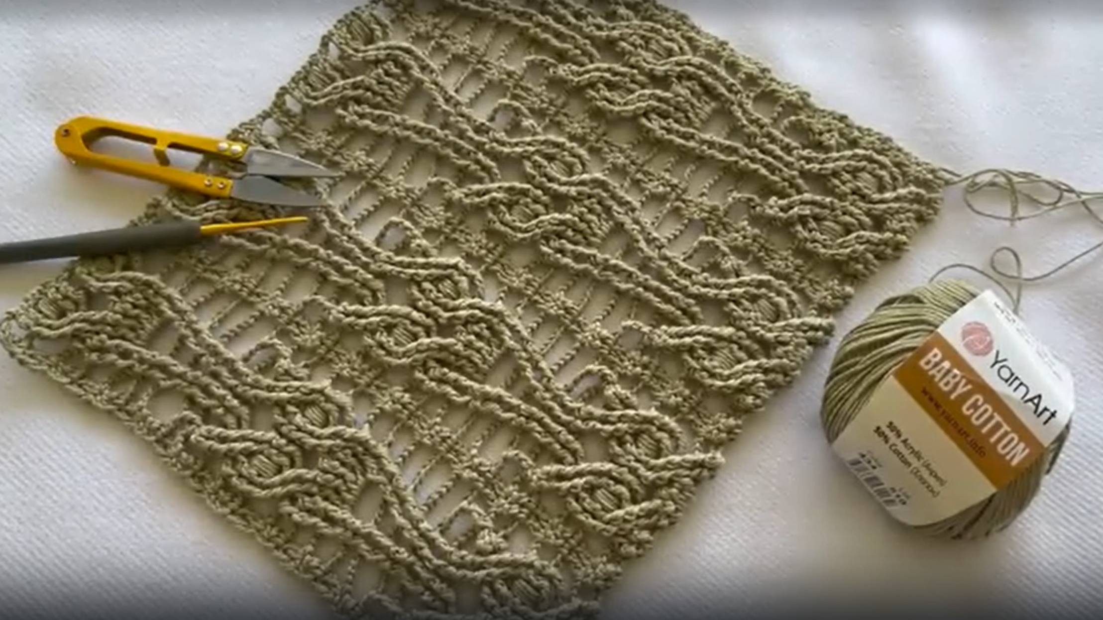 Узор крючком. Мастер класс.