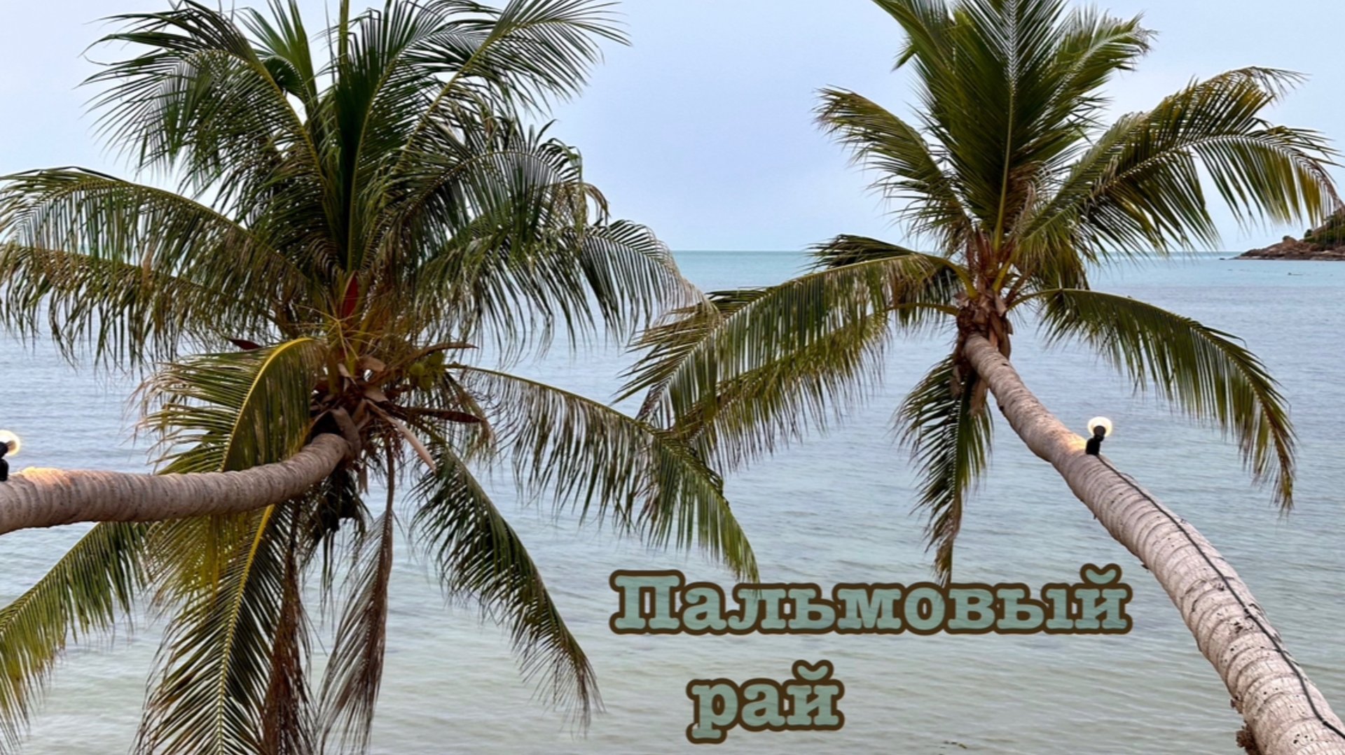 Самуи летом: пальмовый рай, Сиамский залив, я и качели.