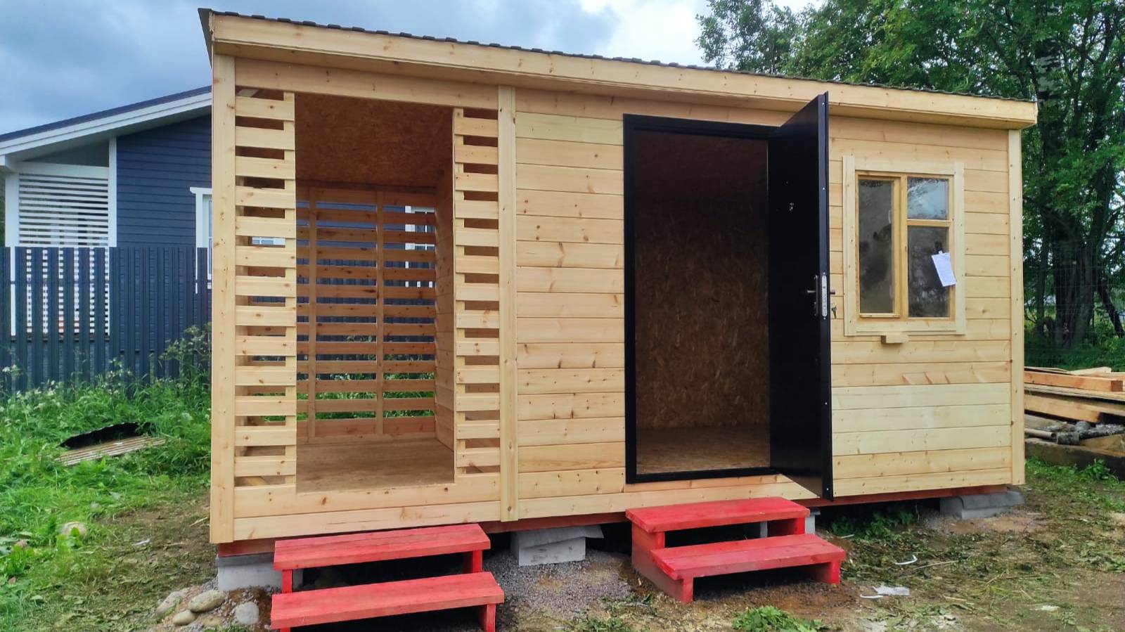 🌳#ХОЗБЛОК С ДРОВНИКОМ 5000х2300мм